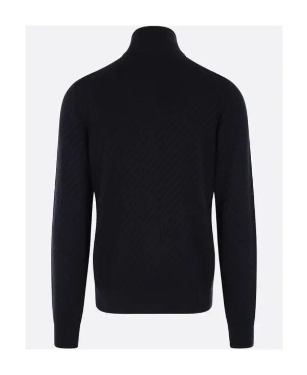 Brioni Zip-up High Neck Cardigan