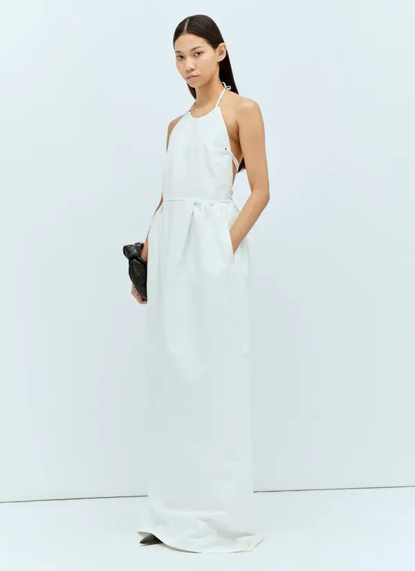 Max Mara Halter Neck Maxi Dress