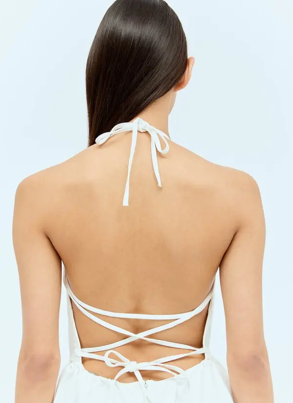 Max Mara Halter Neck Maxi Dress