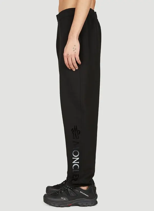 Moncler Logo Print Track Pants - Black