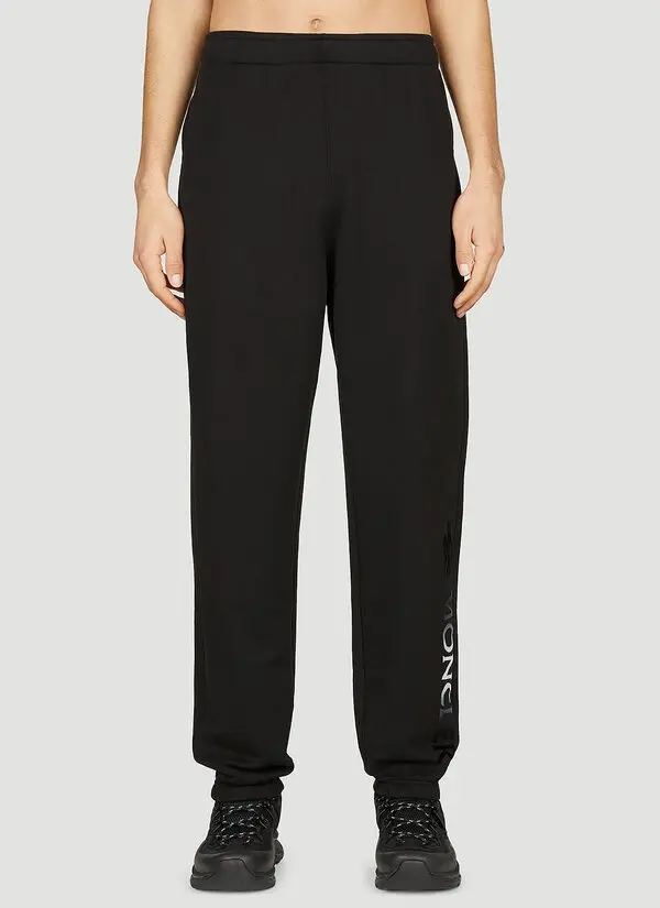 Moncler Logo Print Track Pants - Black