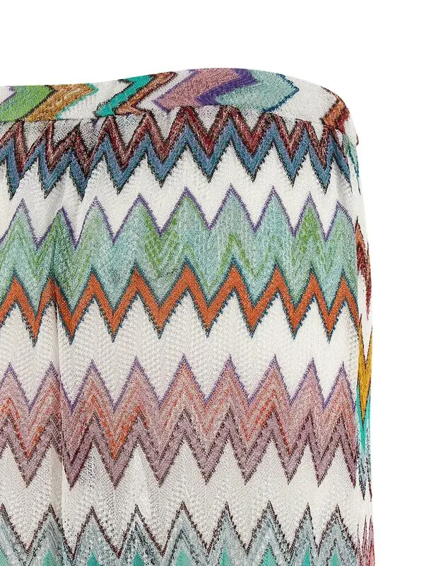 Missoni Zigzag Pattern Viscose Lamé Pants