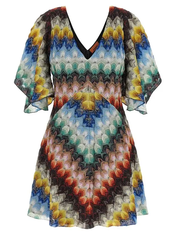 Missoni Raschel Lace Mini Dress - Multicolor