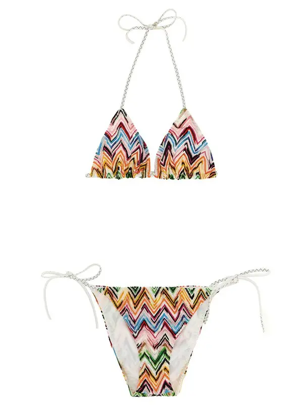 Missoni Zigzag Lace Triangle Bikini - Multicolor