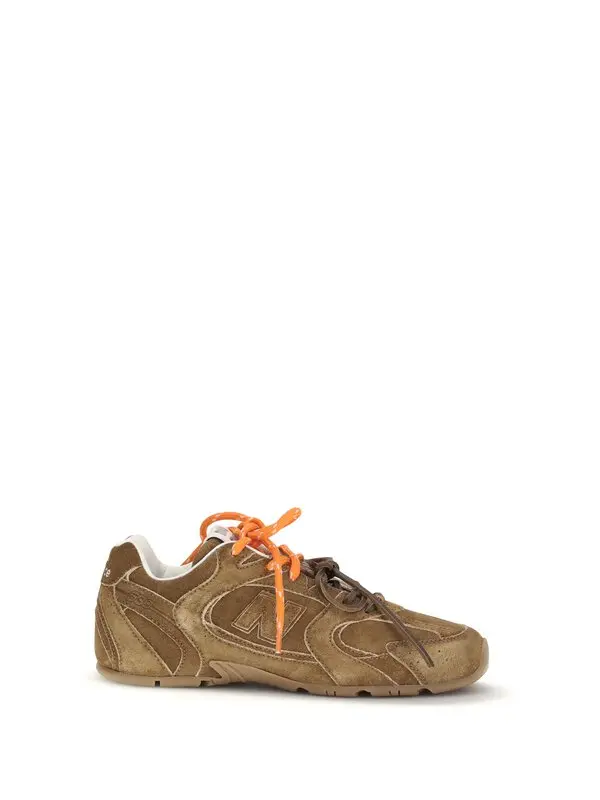 Miu Miu X New Balance 530 Sl Leather Sneakers - Brown