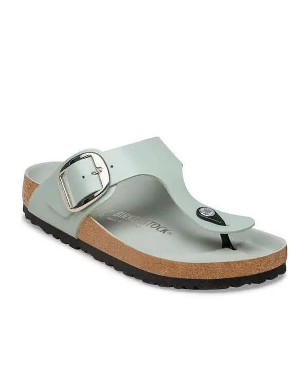 BIRKENSTOCK Gizeh Big Buckle Thong Sandals - Gray