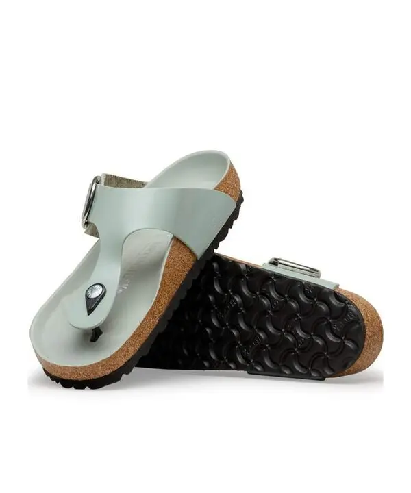 BIRKENSTOCK Gizeh Big Buckle Thong Sandals - Gray