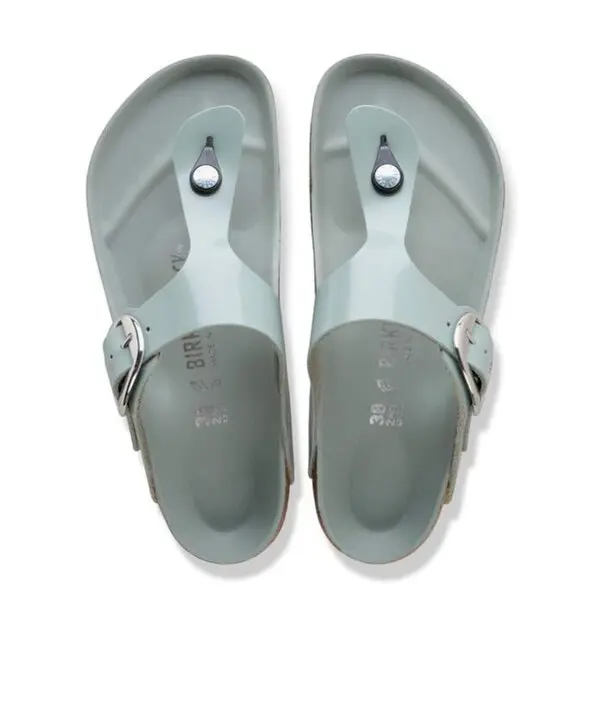 BIRKENSTOCK Gizeh Big Buckle Thong Sandals - Gray