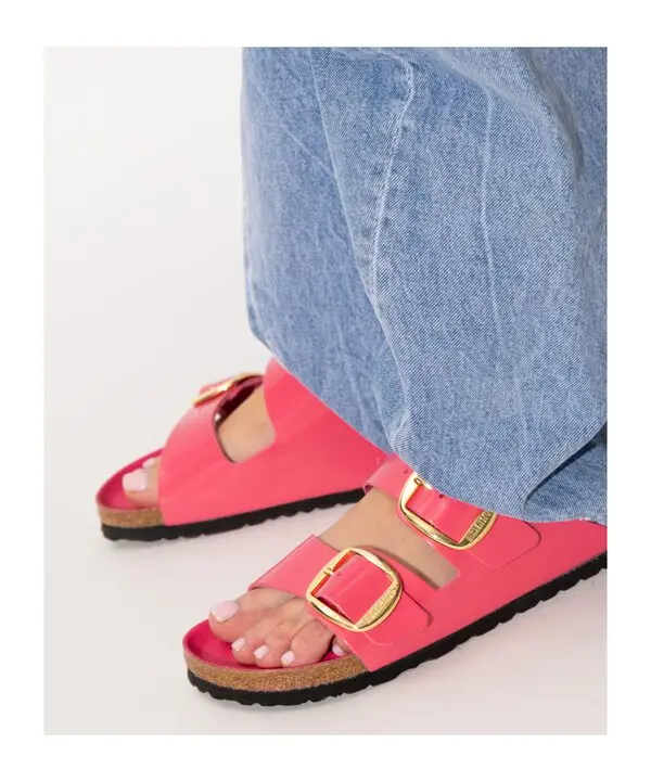 BIRKENSTOCK Arizona Big Buckle Flat Sandals - Red
