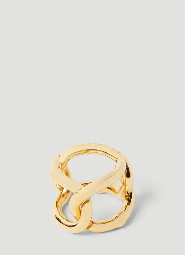 Bottega Veneta Chain Link Ring - Gold