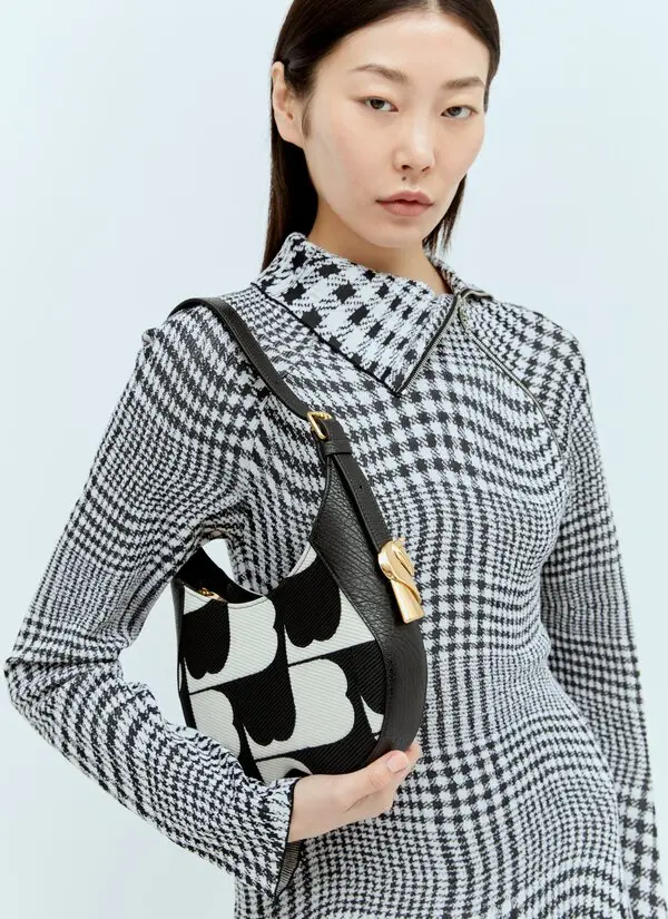 Burberry Small Chess Shoulder Bag - Black