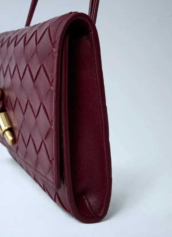 Bottega Veneta Andiamo Crossbody Bag In Intrecciato Leather