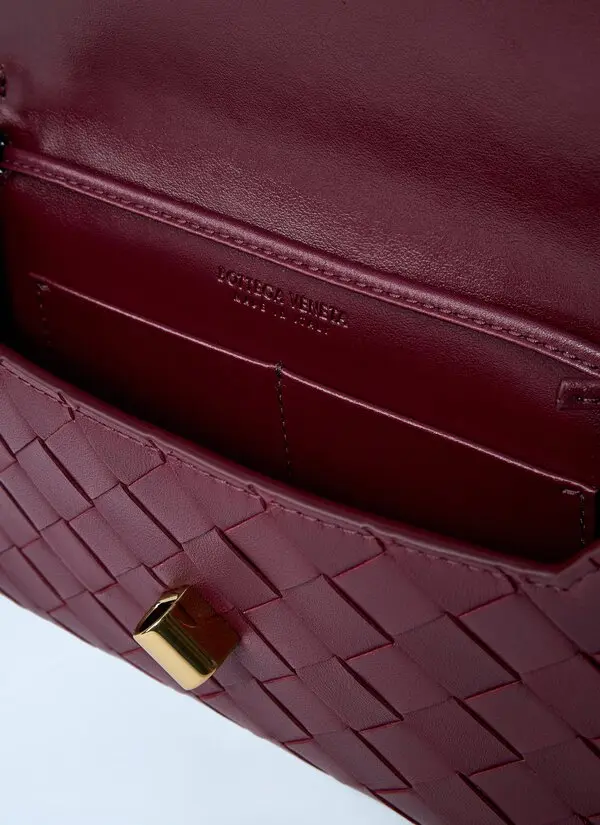 Bottega Veneta Andiamo Crossbody Bag In Intrecciato Leather