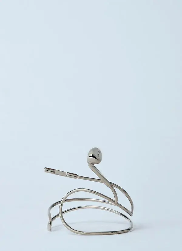 Coperni Tone Headphone Motif Bracelet - Silver