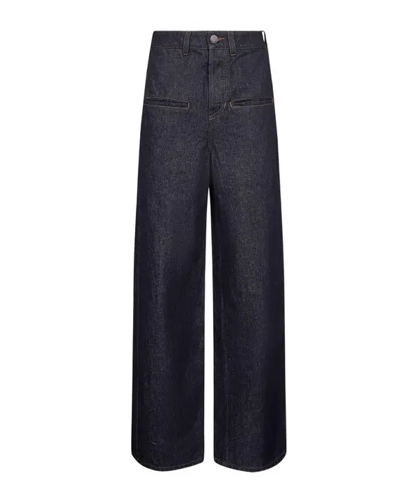 UMA WANG Belt Loops Jeans - Black