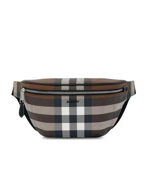 Burberry Checked Zipped Belt Bag