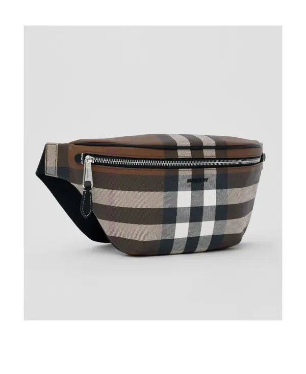 Burberry Checked Zipped Belt Bag