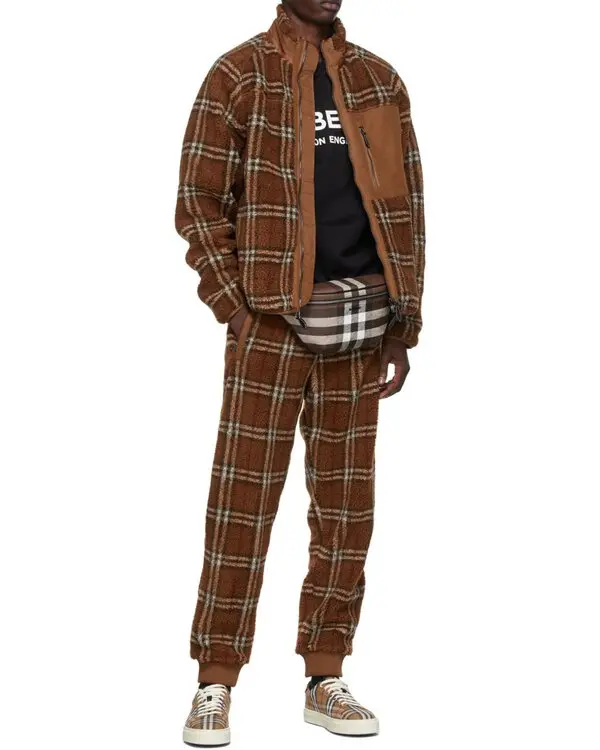 Burberry Checked Zipped Belt Bag