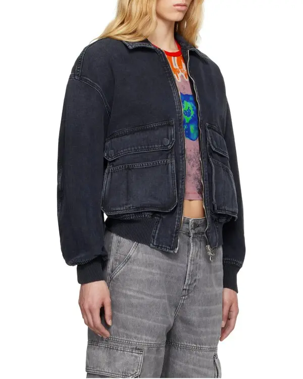 DIESEL® D-kurz Batavia-weave Denim Jacket - Black