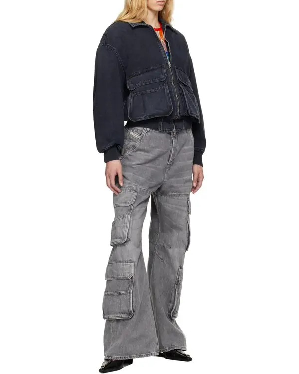 DIESEL® D-kurz Batavia-weave Denim Jacket - Black