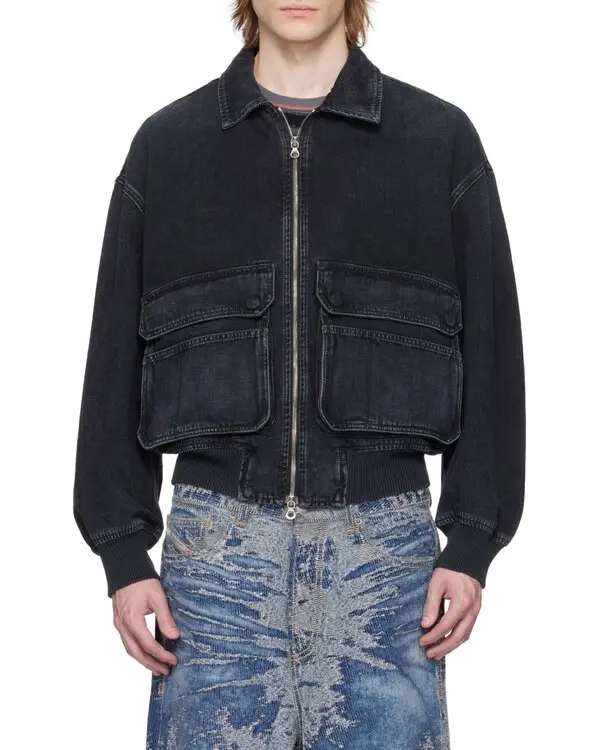 DIESEL® D-kurz Batavia-weave Denim Jacket - Black