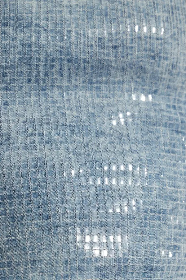 DIESEL® Shi Denim Style Printed Bustier Top