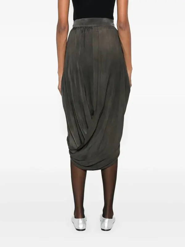UMA WANG Asymmetrical Draped Skirt