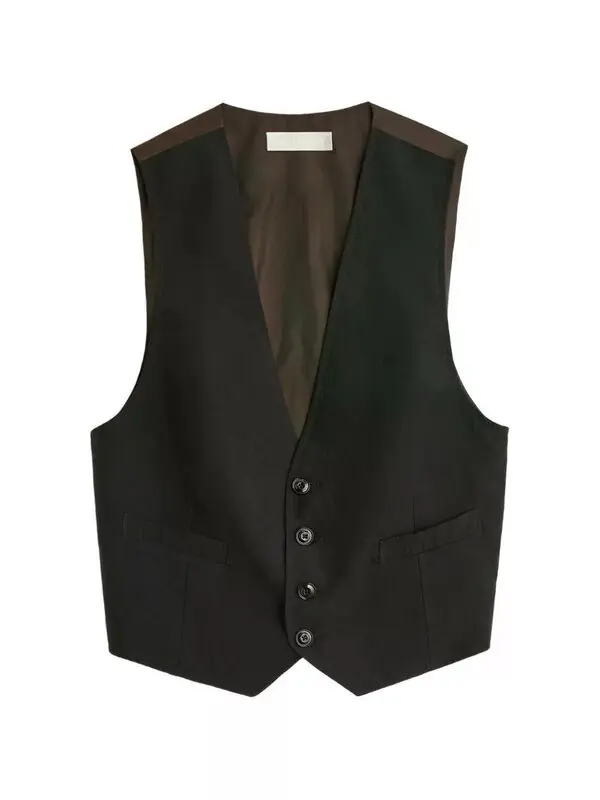 Our Legacy Button V-neck Vest - Black