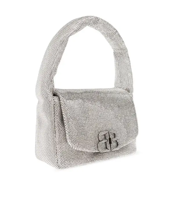 Balenciaga Monaco Small Sling Shoulder Bag - Silver