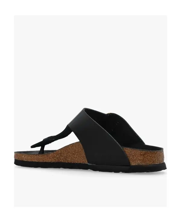 BIRKENSTOCK Gizeh Logo-engraved Leather Thong Sandals