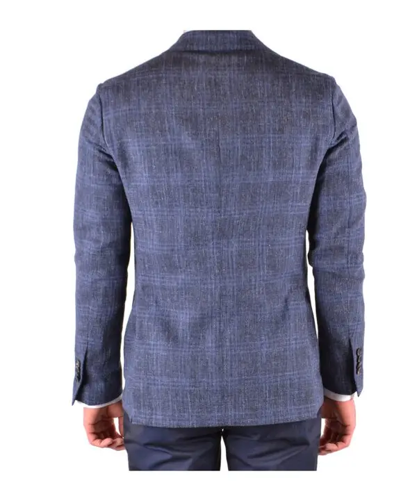 LARDINI Plaid Suit Jacket