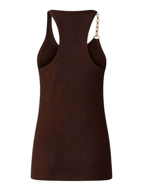 Pinko Sleeveless Chain-strap Tank Top