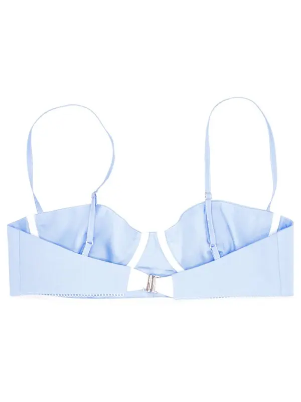 Lela Rose Underwire-cup Top With Adjustable Straps