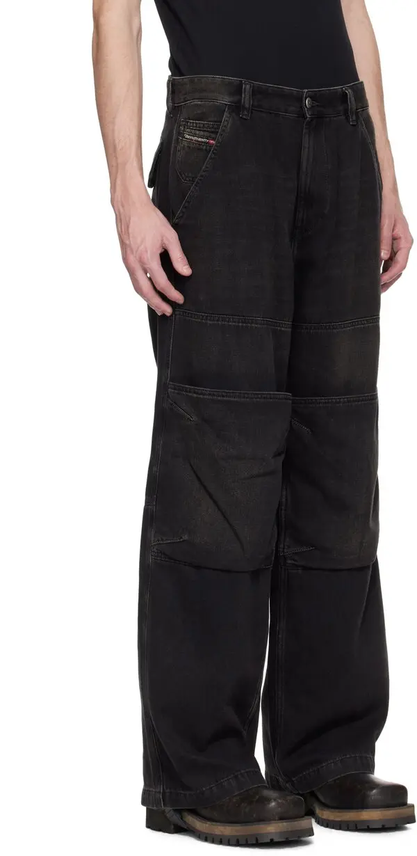 DIESEL® D-shift Wide-leg Jeans