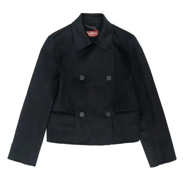 Max Mara Long-sleeved Coat - Black