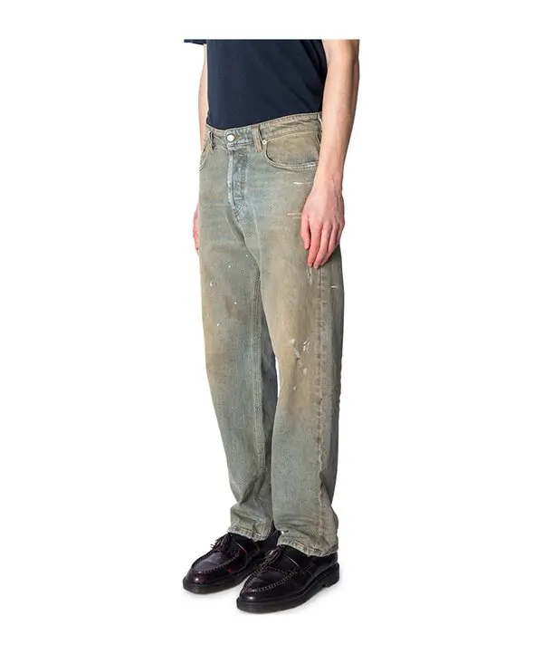DIESEL® D-ark Straight-leg Distressed Jeans