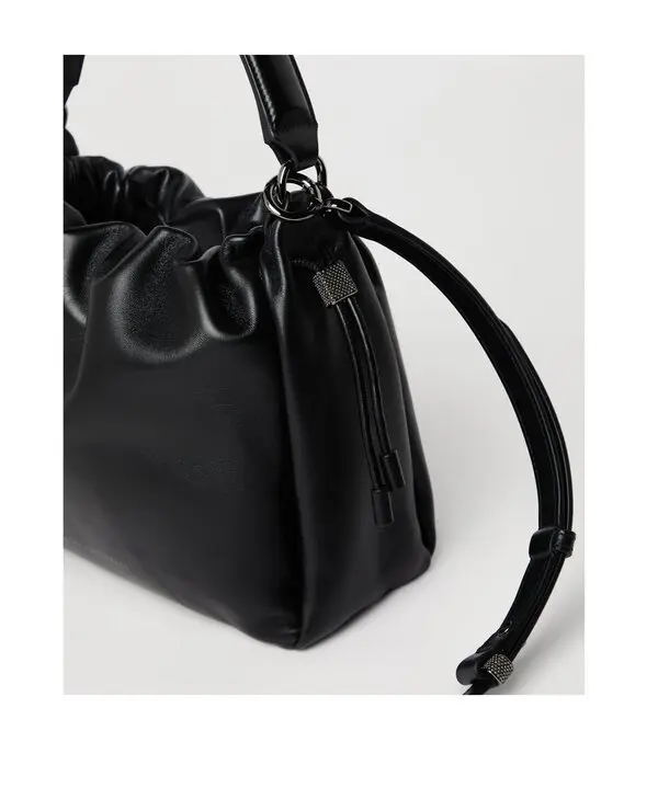 Brunello Cucinelli Embellished Drawstring Shoulder Bag