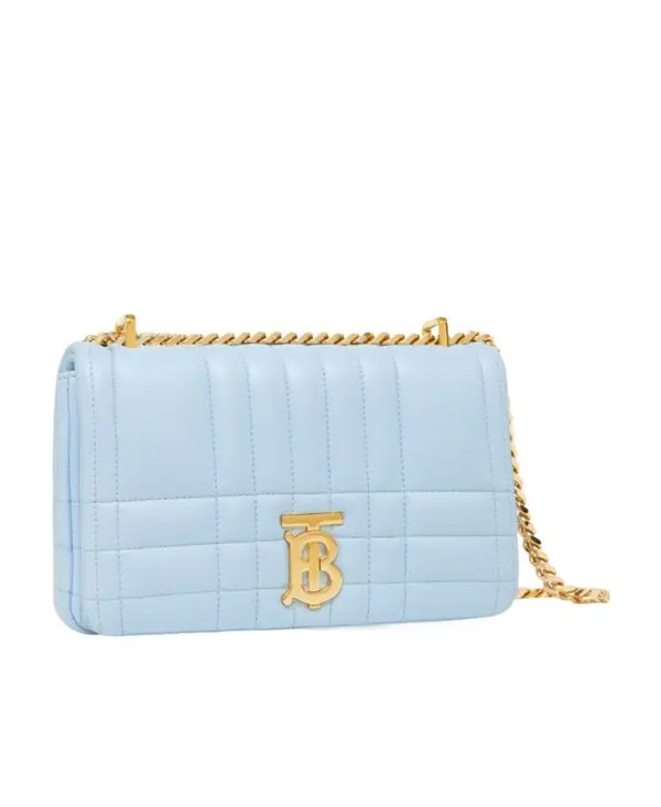 Burberry Quilted Lola Crossbody Bag - Blue