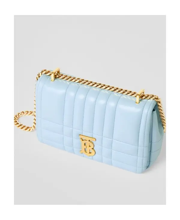 Burberry Quilted Lola Crossbody Bag - Blue