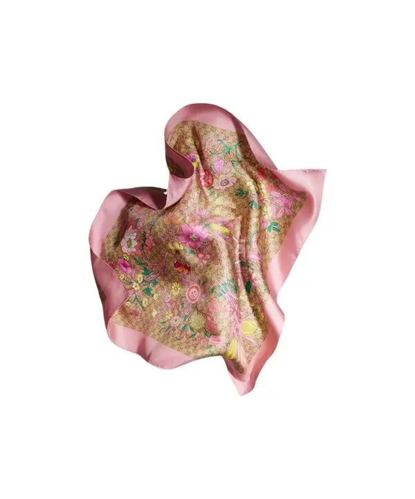 Gucci Printed Gg Twill Scarf - Multi-color