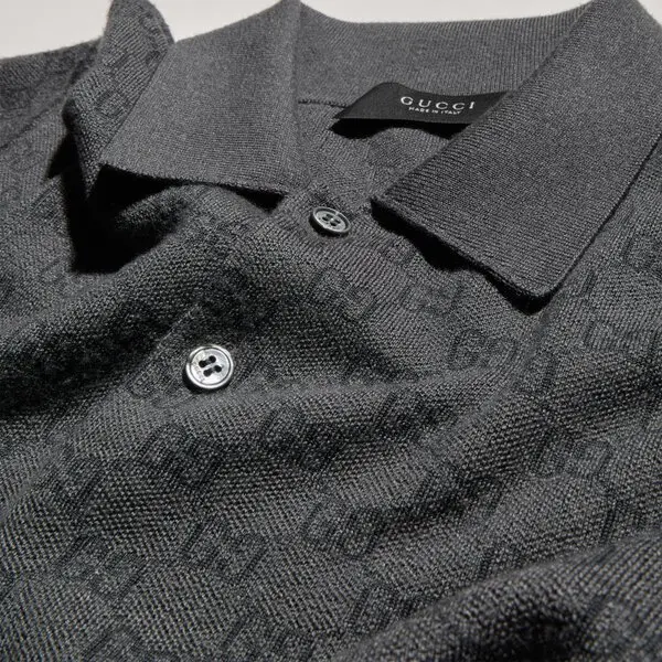 Gucci Gg Jacquard Polo Shirt