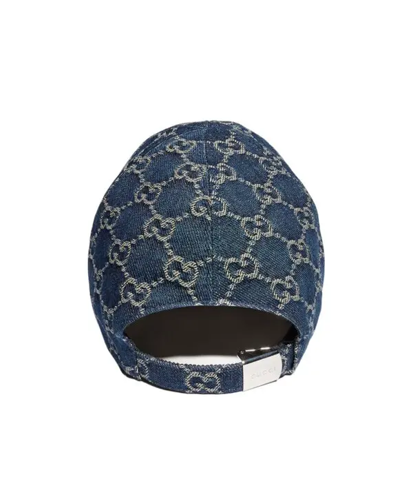 Gucci Gg Cotton Denim Baseball Hat