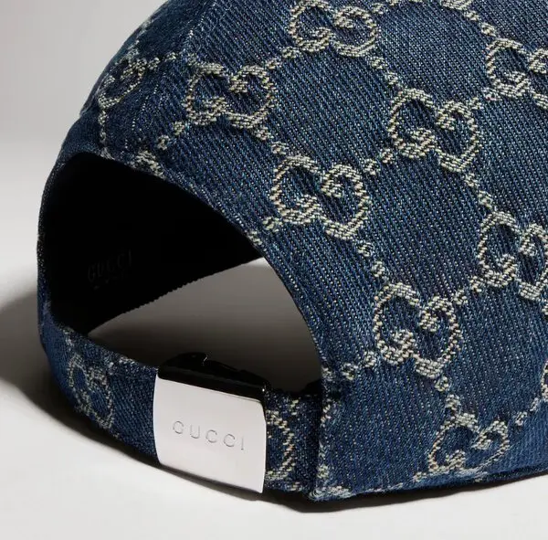Gucci Gg Cotton Denim Baseball Hat