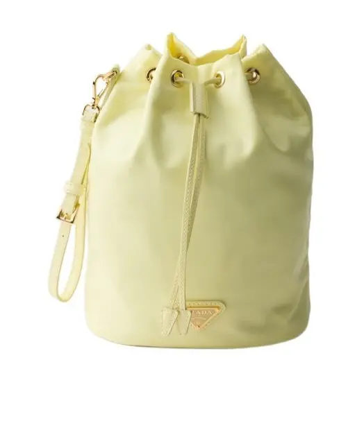Prada Drawstring Clutch With Side Handle