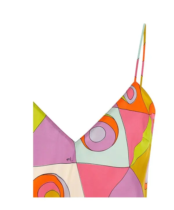 Emilio Pucci Geometric Print V-neck Camisole Top
