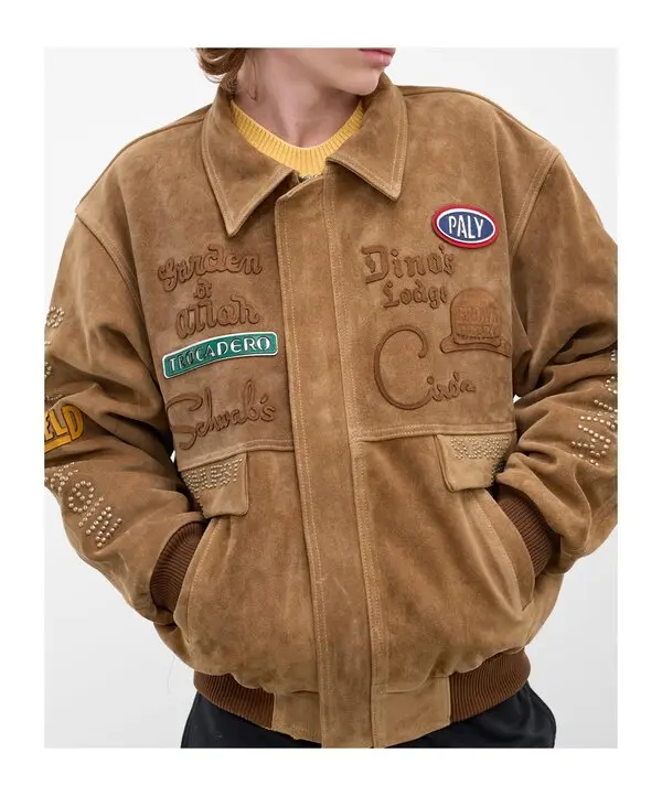 PALY HOLLYWOOD Suede Embroidered And Studded Jacket