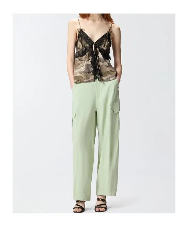 Pinko Lace Trim Camisole Top