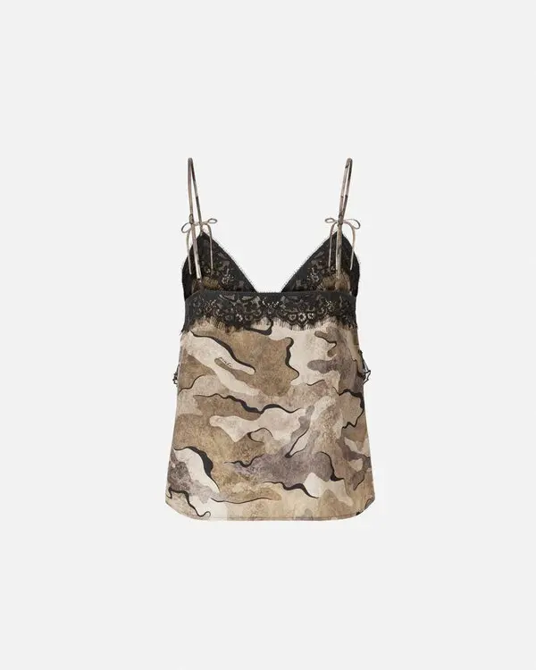 Pinko Lace Trim Camisole Top