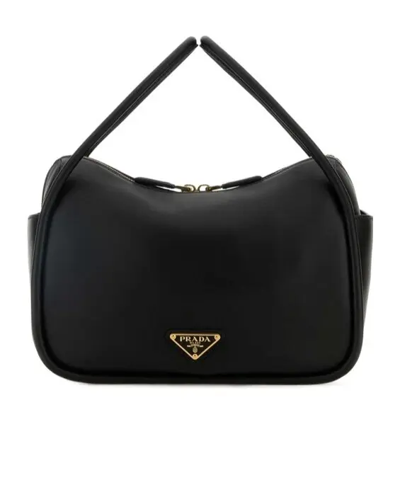 Prada Double Handle Shoulder Bag - Black