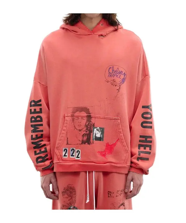 PALY HOLLYWOOD Patterned Printed Hoodie